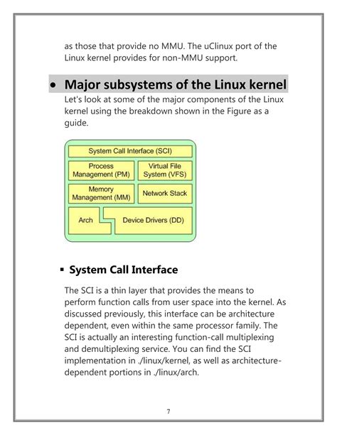 Linux Kernel Architecture And Properties Pdf
