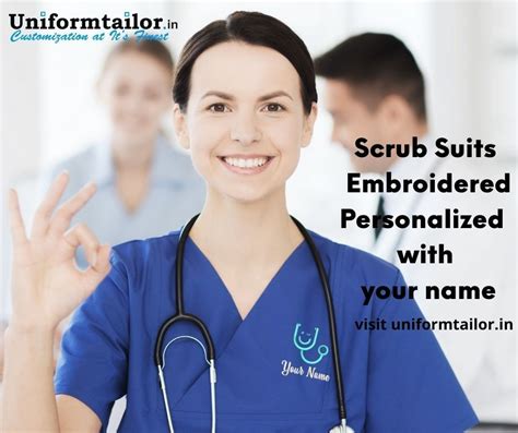 Personalized Scrub Suits With Your Logos And Names Custom Medical