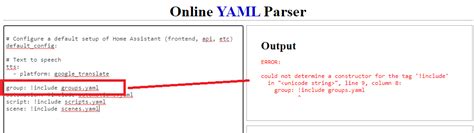Could Not Determine A Constructor For The Tag Configuration Home Assistant Community