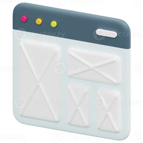 Wireframe 3d Render Icon Illustration 21617142 Png