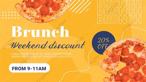 Yellow Brunch Catering Promotion Promotion Template Template Download