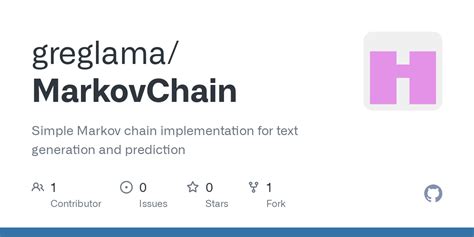 Github Greglamamarkovchain Simple Markov Chain Implementation For