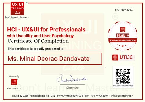 Certificate Ux Ui Design Training In Pune Design Thinking Ux Ui Training Programme For