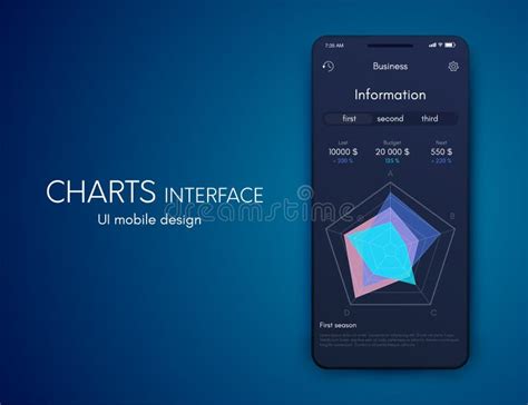 Mobile Phone Application For Analytics Stock Vector Stock Vector