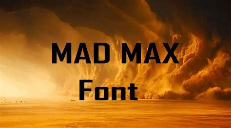 Mad Max Font Download Fonts Max