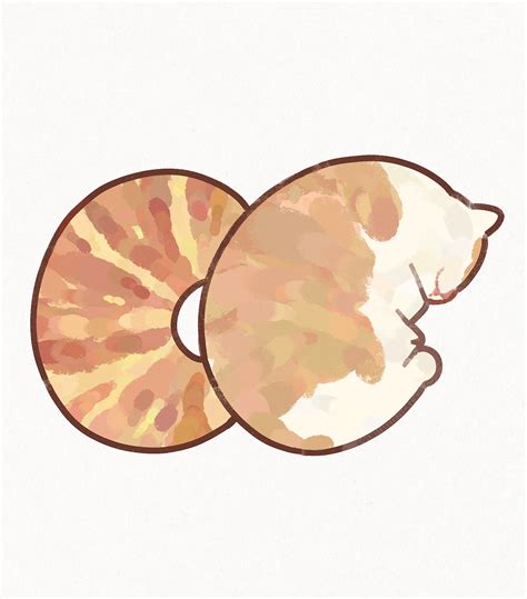 Круассан перерисовка арт Приколы про еду кот Gentlecat смешные картинки и