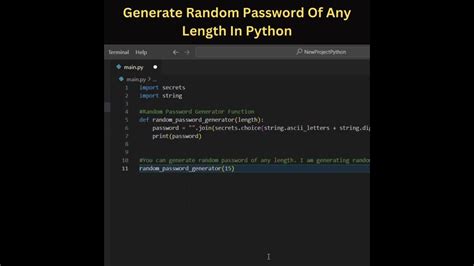 How To Generate Random Password Of Any Length In Pythonpythonprogrammingcoding
