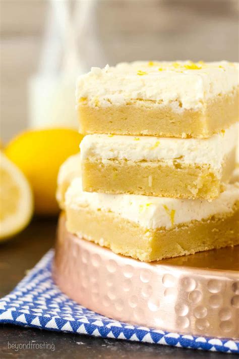 Easy Lemon Sugar Cookie Bars Beyond Frosting