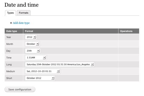 Dates Drupal Org