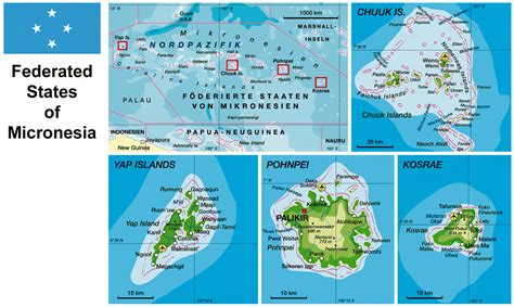 Micronesia Map Detailed