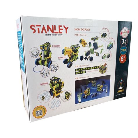 johnco stanley 3 in 1 keypad coding robot discount toy co