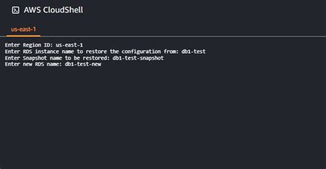 Restore Aws Rds Instance From Snapshot Using Bash Script