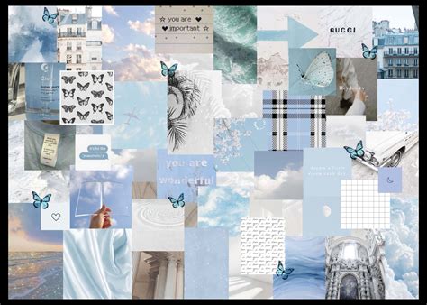 Download White And Pastel Blue Aesthetic Tumblr Image Wallpaper