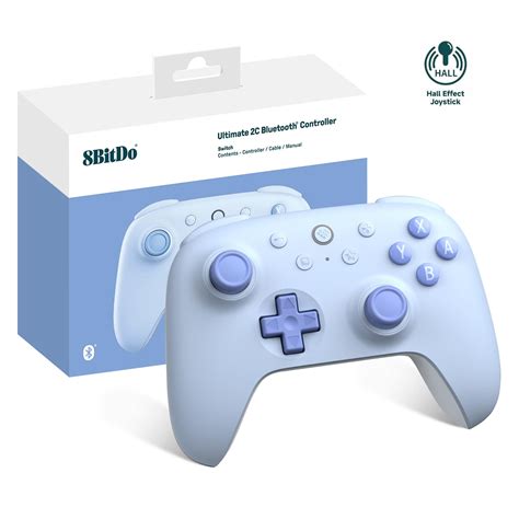 8bitdo Ultimate 2c Bluetooth Controller Hall Effect Joystick Update For Switch