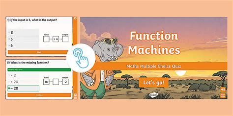 👉 Function Machines Ks2 Maths Multiple Choice Quiz