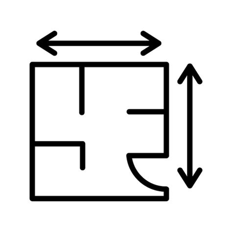 Premium Vector Home Architecture Plan Icon