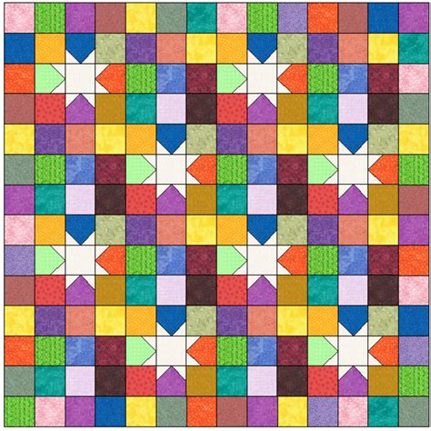 Confessions Of A Fabric Addict Stunning Stars Quilt 2 Exploding