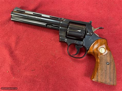 1976 colt python 357 magnum 6 blue minty