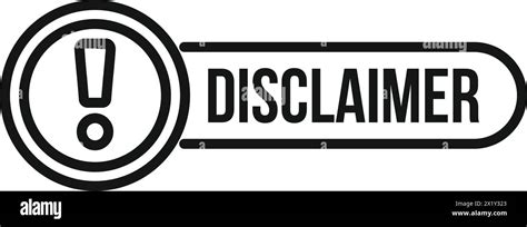 Disclaimer Online Banner Icon Outline Vector Term Notice Check
