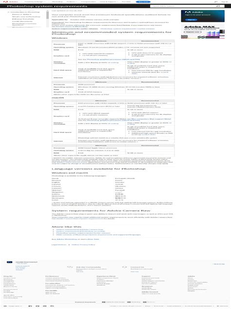 Photoshop System Requirements Helpx Adobe Pdf