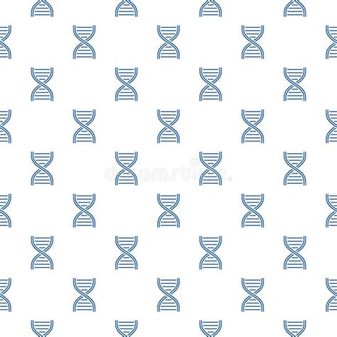 Deoxyribonucleic Acid Vector Seamless Pattern Dna Background Stock Vector Illustration Of