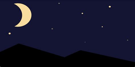 GitHub SSipaque Night Sky With Moon Css This Is A Simple Work Of Art