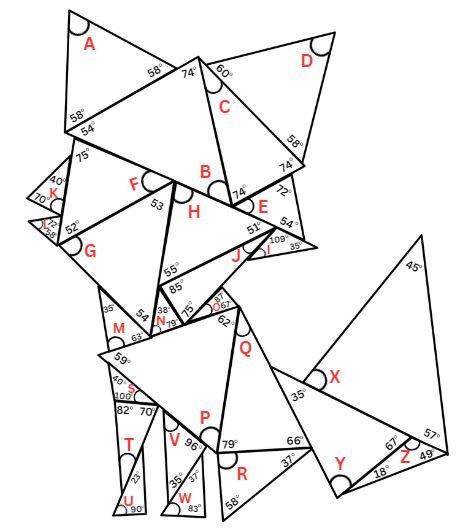 Calculating Angles Of Triangles Triangle Sum Theorem