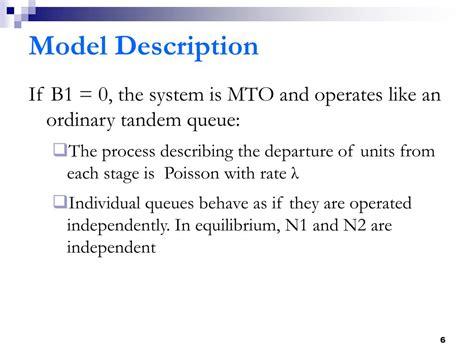Ppt Queueing Model For An Assemble To Order Manufacturing System A Matrix Geometric Solution