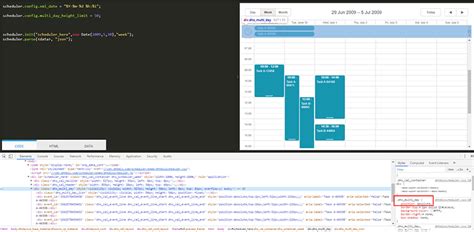 All Day Event View More Scheduler DHTMLX