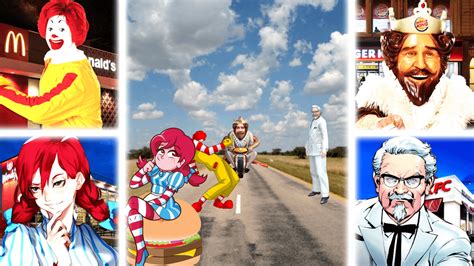 Ronald Mcdonald Vs Burger King Vs Wendy Vs Colonel Sanders Mcdonalds