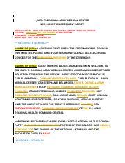 NCO Induction Script JUN Docx CARL R DARNALL ARMY MEDICAL CENTER NCO INDUCTION CEREMONY