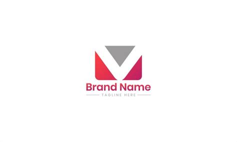 흰색 배경에 문자 M이 있는 문자 로고 프리미엄 벡터