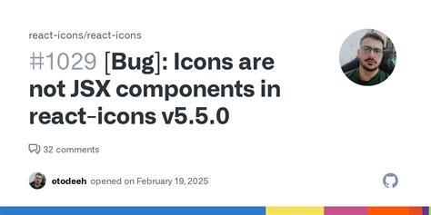 Bug Icons Are Not Jsx Components In React Icons V550 · Issue 1029