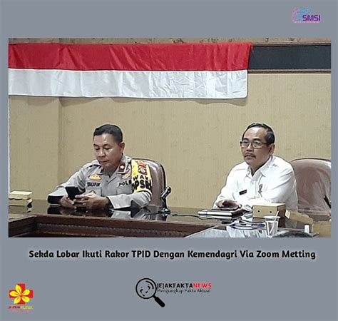 Sekda Lobar Ikuti Rakor Tpid Dengan Kemendagri Via Zoom Metting