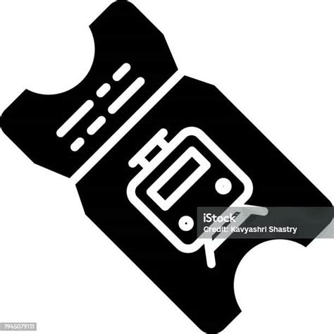 기차표 단단하고 글리프 벡터 일러스트 레이 션 기관차에 대한 스톡 벡터 아트 및 기타 이미지 기관차 기차 도시 Istock