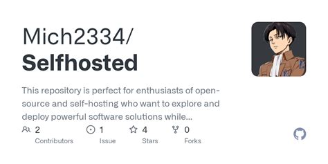 Github Mich2334selfhosted This Repository Is Perfect For