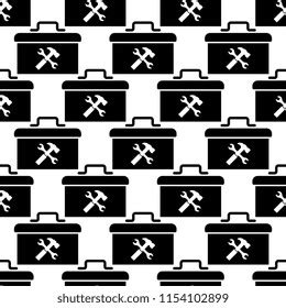 Toolbox Icon Seamless Pattern Tool Box Stock Vector Royalty Free 1154102899 Shutterstock