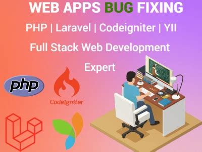 Your PHP Laravel Codeigniter And Yii2 Web Applications Bugs Fixed