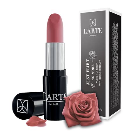 Губная помада L'arte del bello Вельветовая с экстрактом розы JUST FLIRT ...