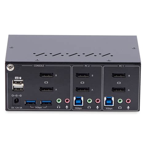 Startech 2 Port Dual Monitor 4k 60hz Displayport Kvm Switch P2dd46a2 Kvm Switch Mwave