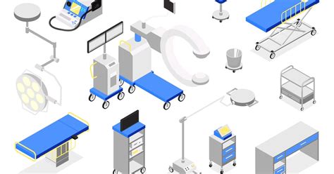 Isometric Operating Room Objects Ft Isometric And Isometry Envato