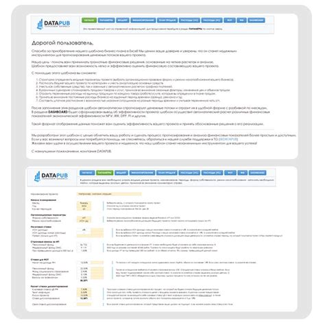 Шаблон бизнес плана с расчетами в Excel готовые таблицы с открытыми формулами Datapub