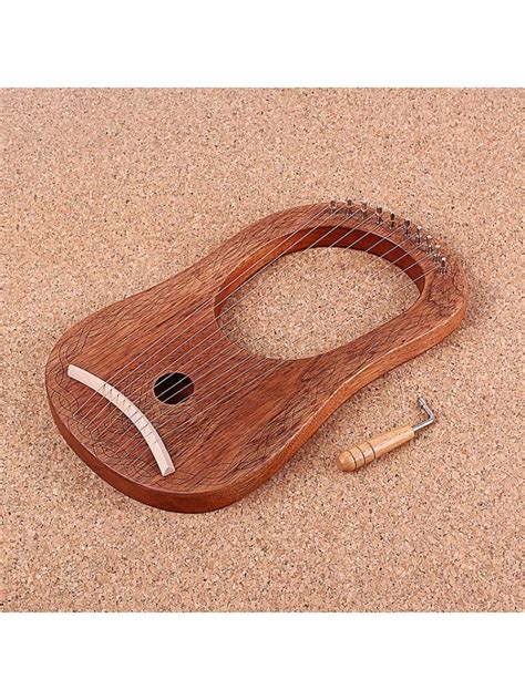 Wooden Harp 10 String Harp Portable Small Lyre Wit Vicedeal