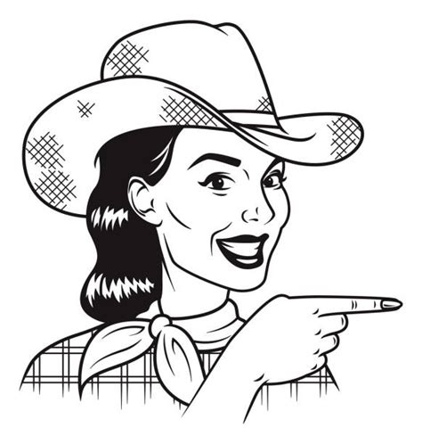Royalty Free Cowgirl Clip Art Vector Images And Illustrations Istock