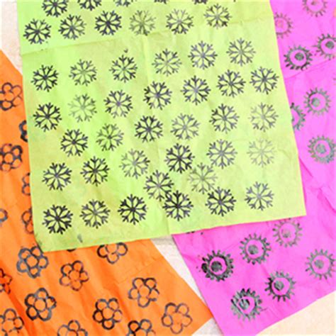 Printing On Tissue Paper Fun Family Crafts