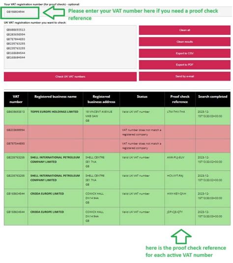 Batch Uk Vat Number Checker Vat Id Checker