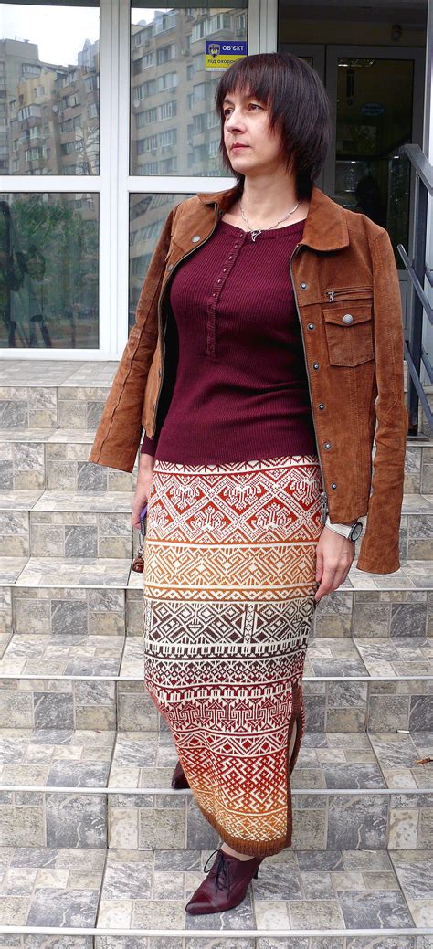 Юбка Осенний блюз Юбка связана из прибалтийской пряжи Кауни 100 шерсть вторая нитка