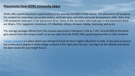 Ppt Jecrc University Jaipur Powerpoint Presentation Free Download Id11803136