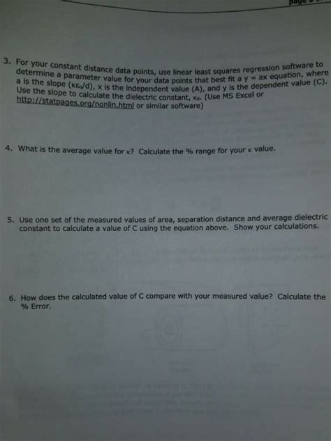S Surrace Area With A Linear Treiume Data Table 2