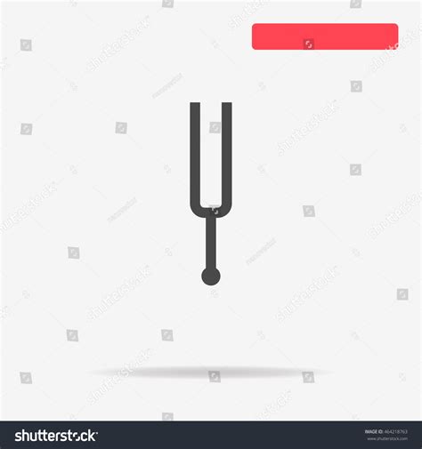 Tuning Fork Icon Vector Concept Illustration Stock Vector Royalty Free 464218763 Shutterstock